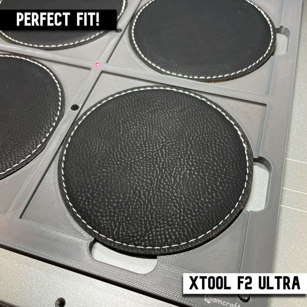 Leatherette & Silicone Coaster Jig for xTool F2 Ultra & F2 Ultra UV ...