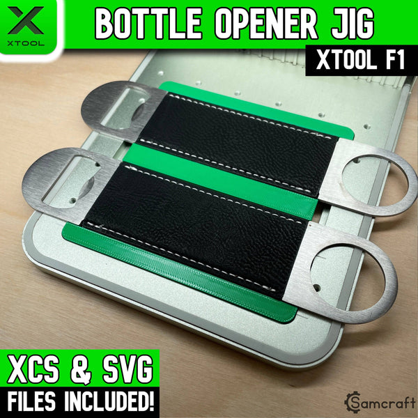 Large Metal Bottle Opener Laser Engraving Jig for xTool F1 & F2 | Samcraft