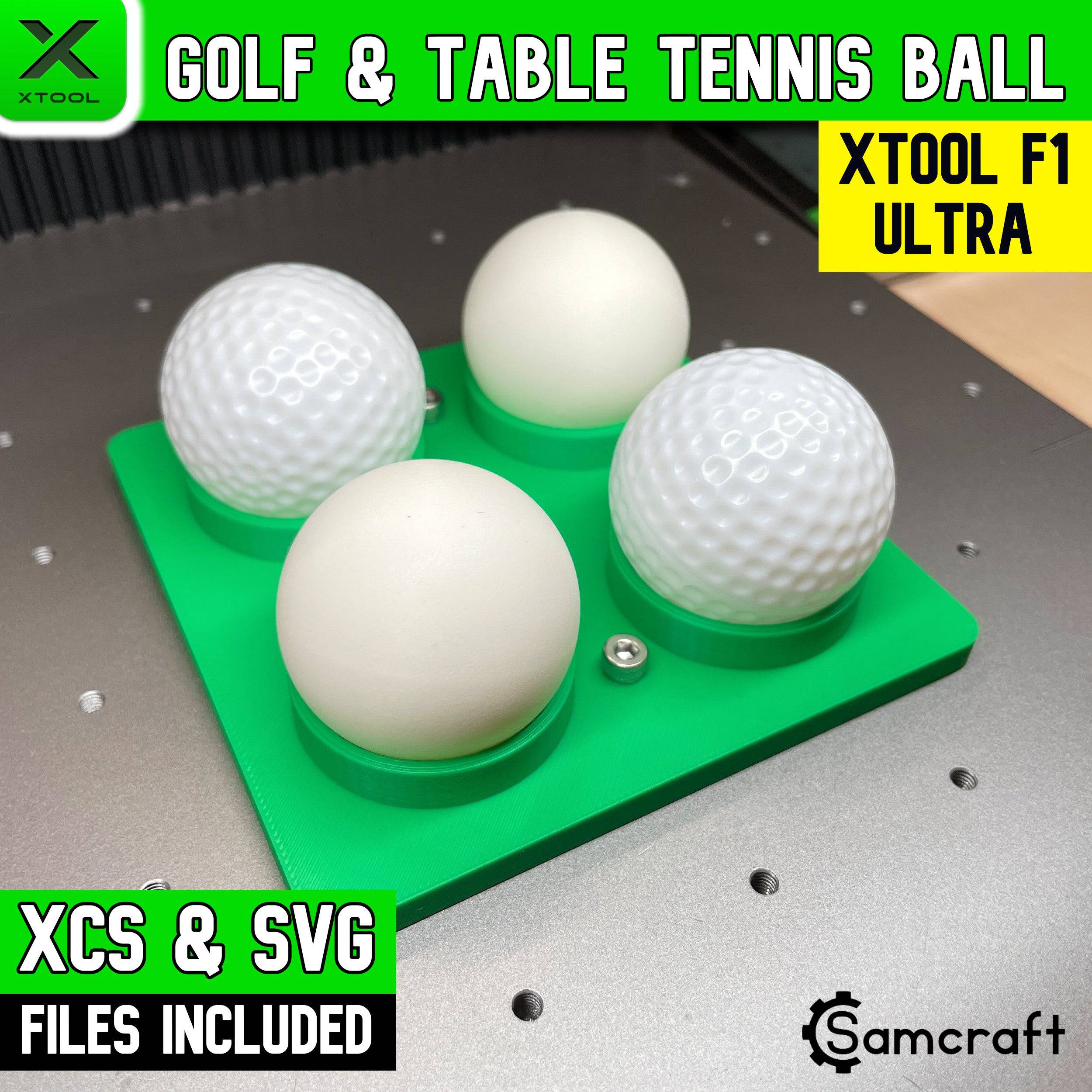Golf Ball & Table Tennis Ball Jig - xTool F1 Ultra